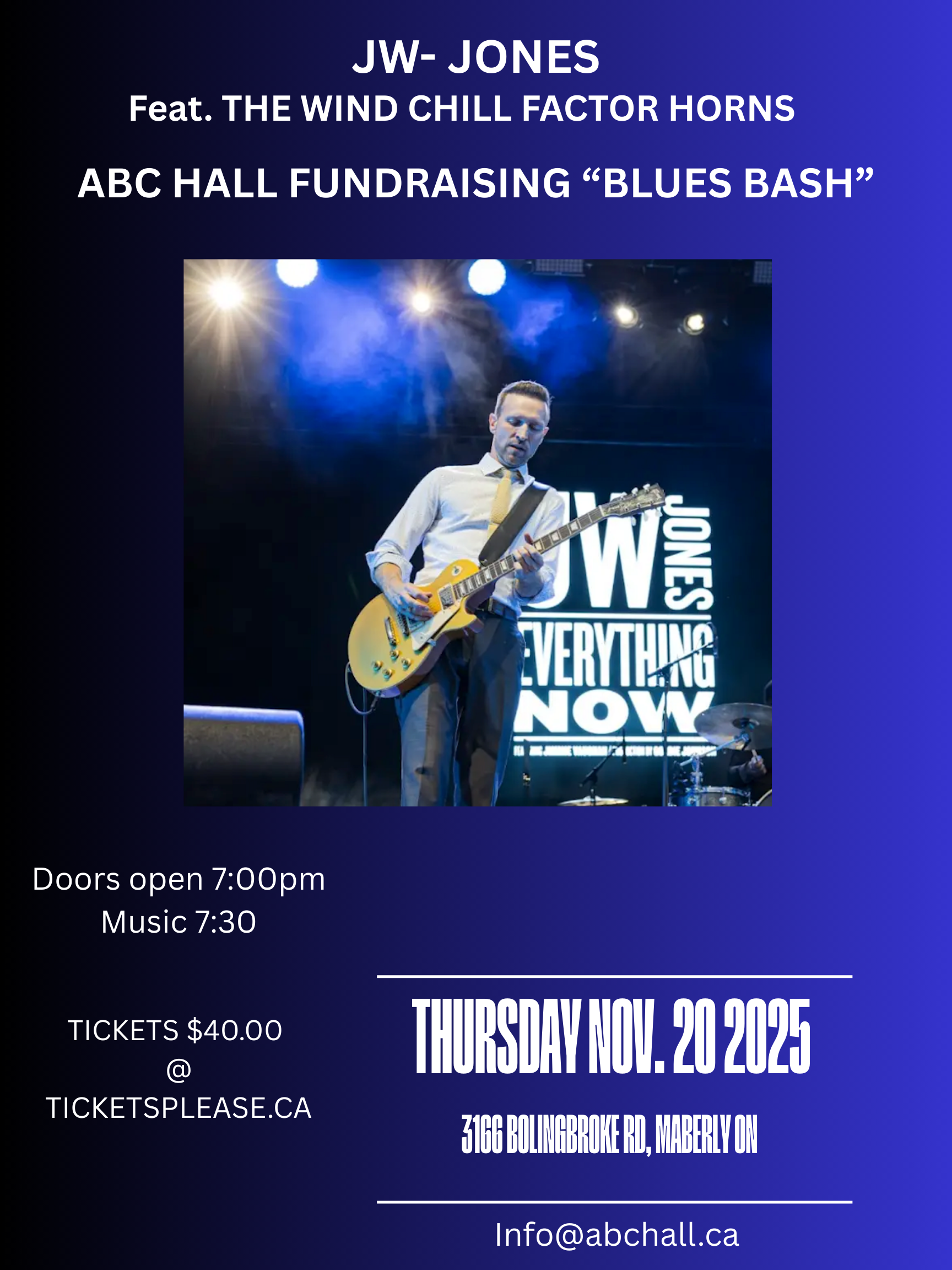 JW-Jones Blues Bash, November 20, 2025